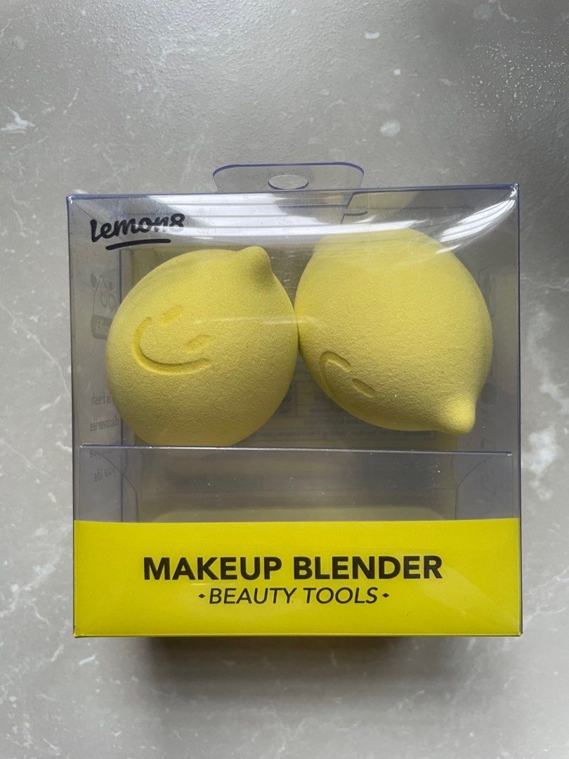 Lemon8 makeup smiley face yellow lemon beauty blender, Beauty ...