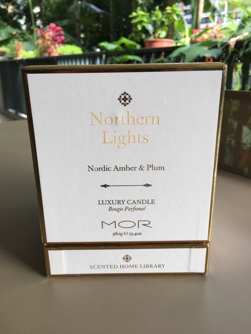 Luxury Home Fragrance candle (MOR) 380g (limited edition), Furniture ...