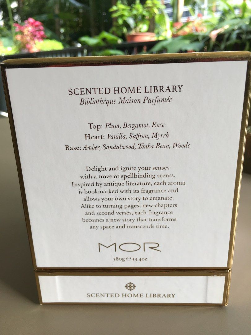Luxury Home Fragrance candle (MOR) 380g (limited edition), Furniture ...