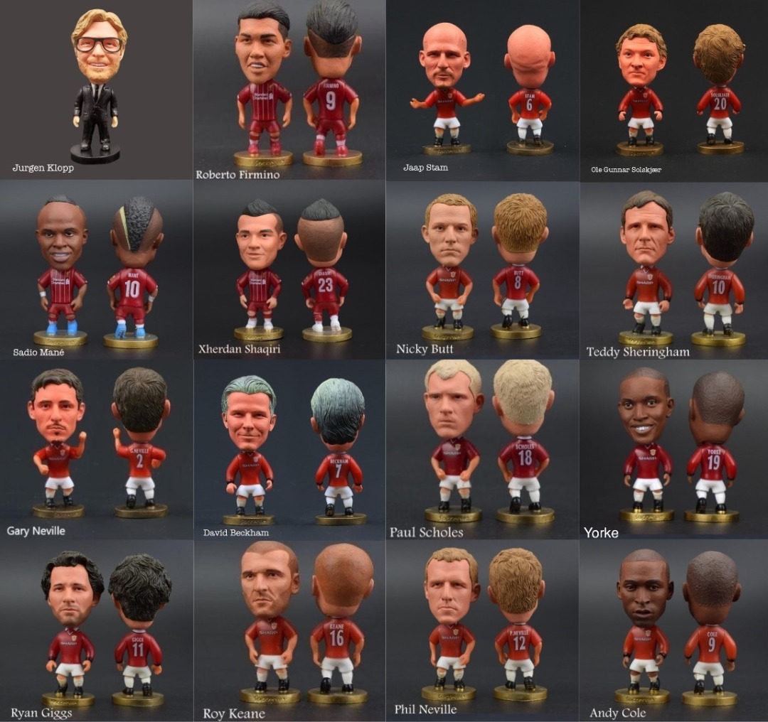 Liverpool Manchester United Soccerwe Kodoto Football Figurines, Hobbies ...