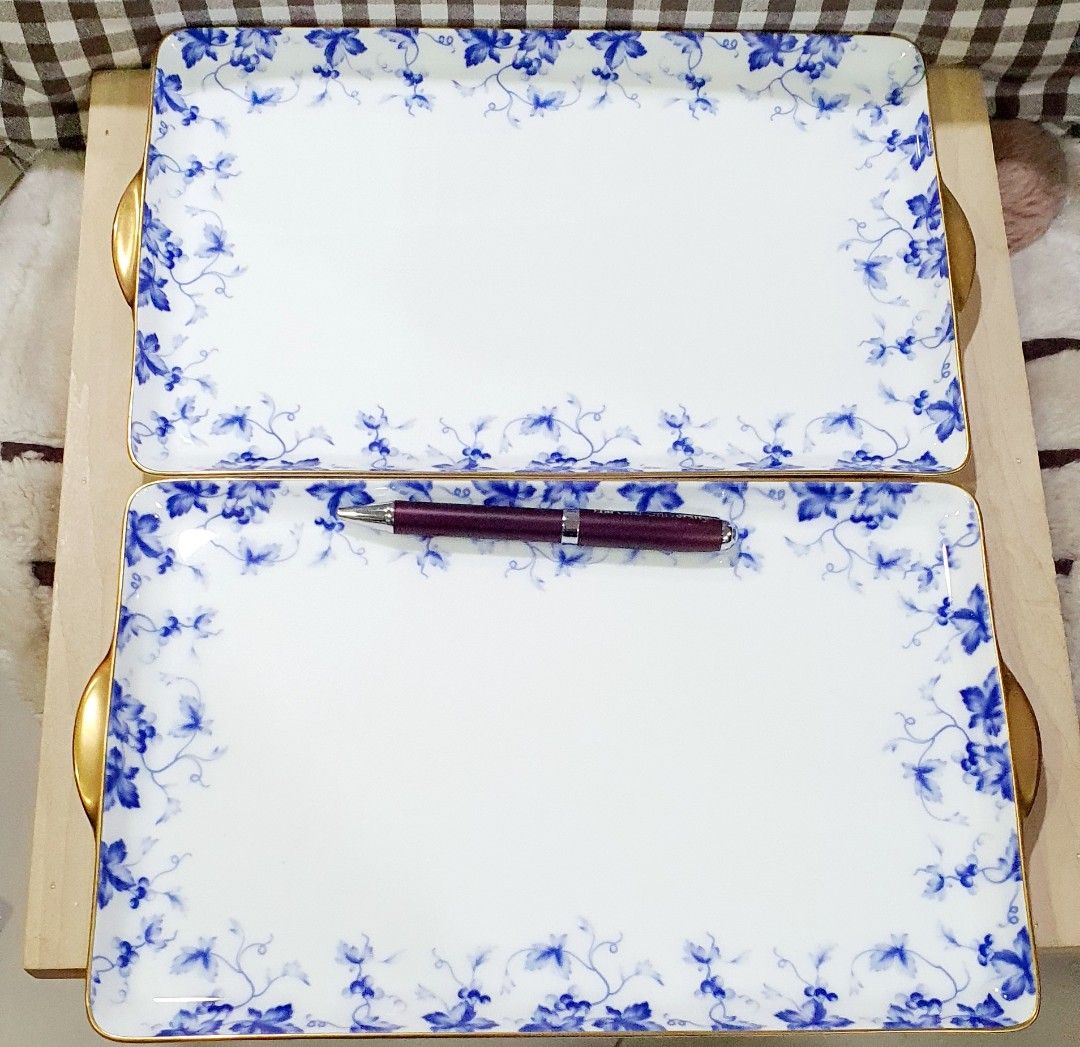 Magna Sango China Rectangular tray plate 32cm, Furniture & Home Living ...