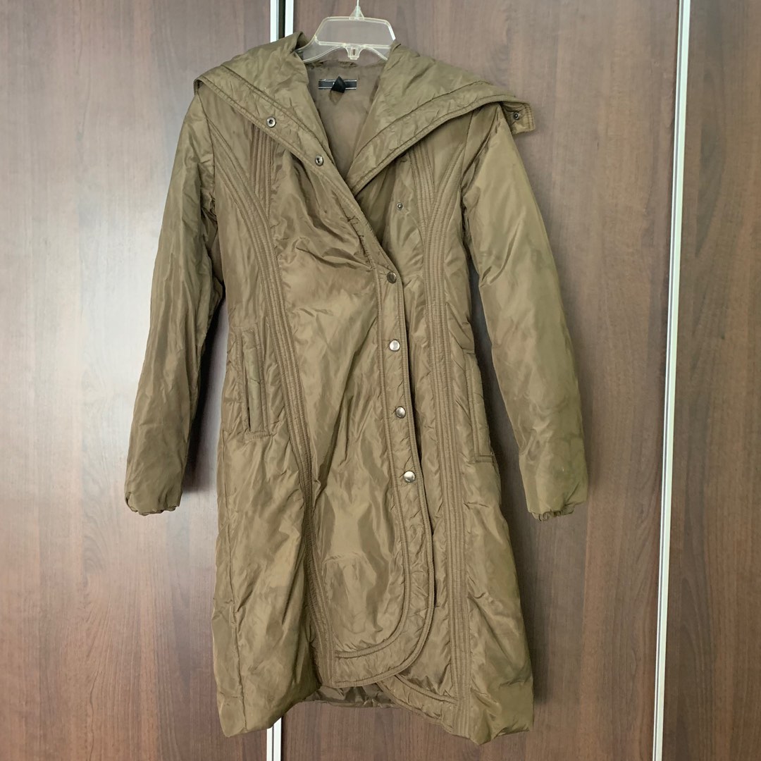 Mango Long Goose Feather Puffer Jacket on Carousell