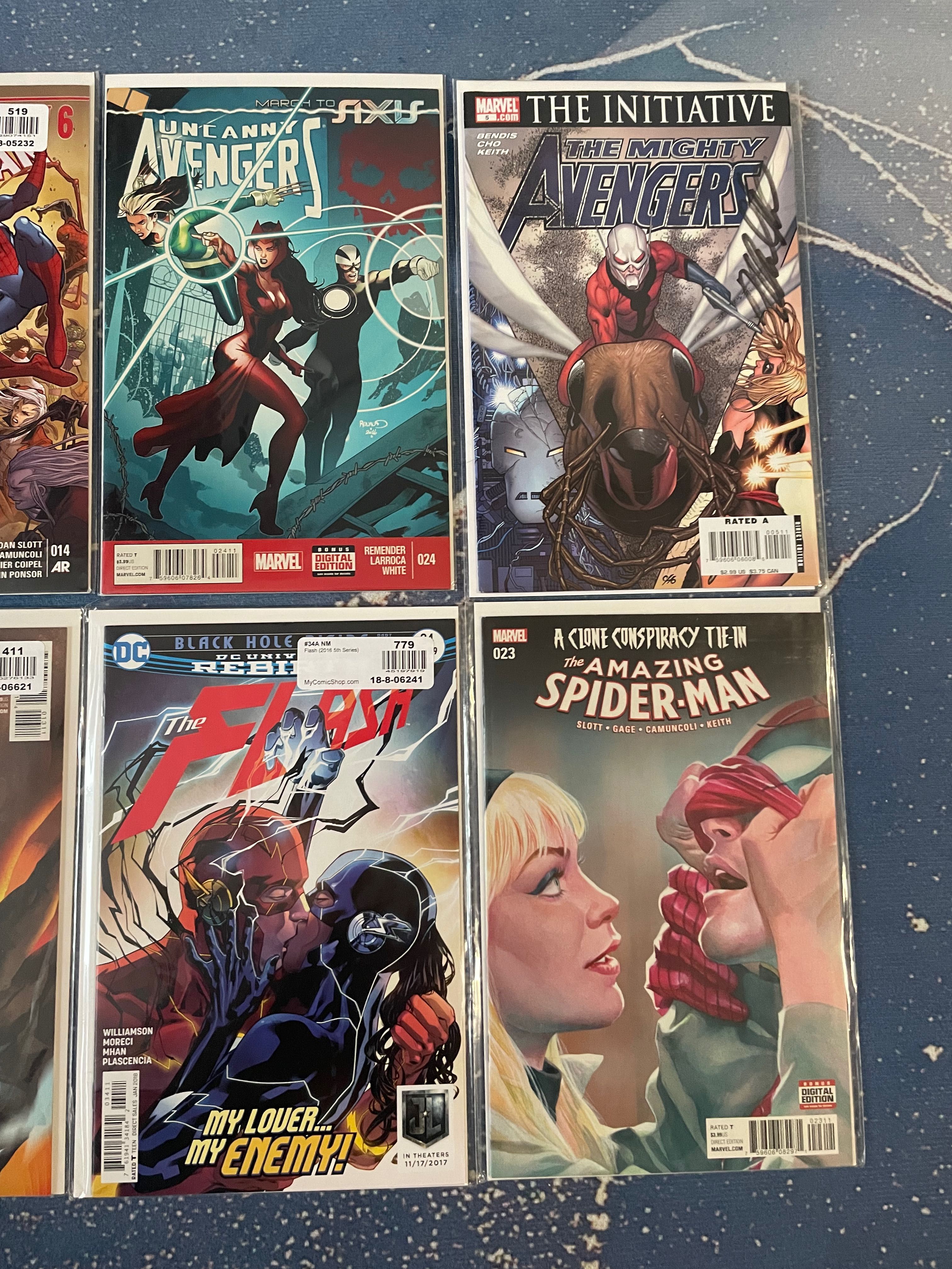 Marvel/ DC Comic Books | Spider Man/ The Flash/ Silk/ The Avengers/ Ant ...