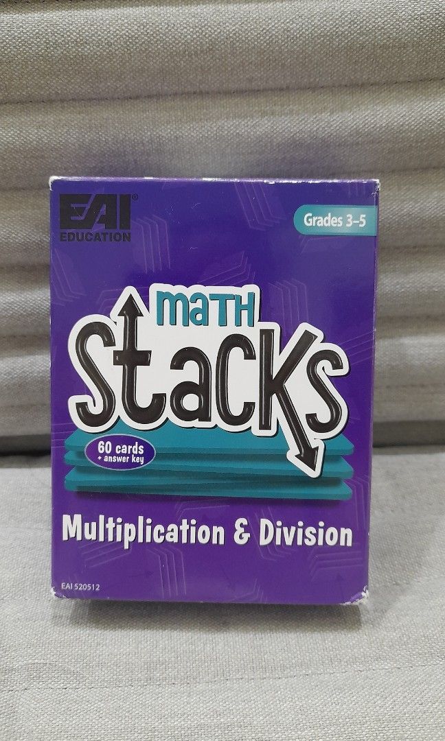Math Stack Cards Game, Hobbies & Toys, Toys & Games on Carousell