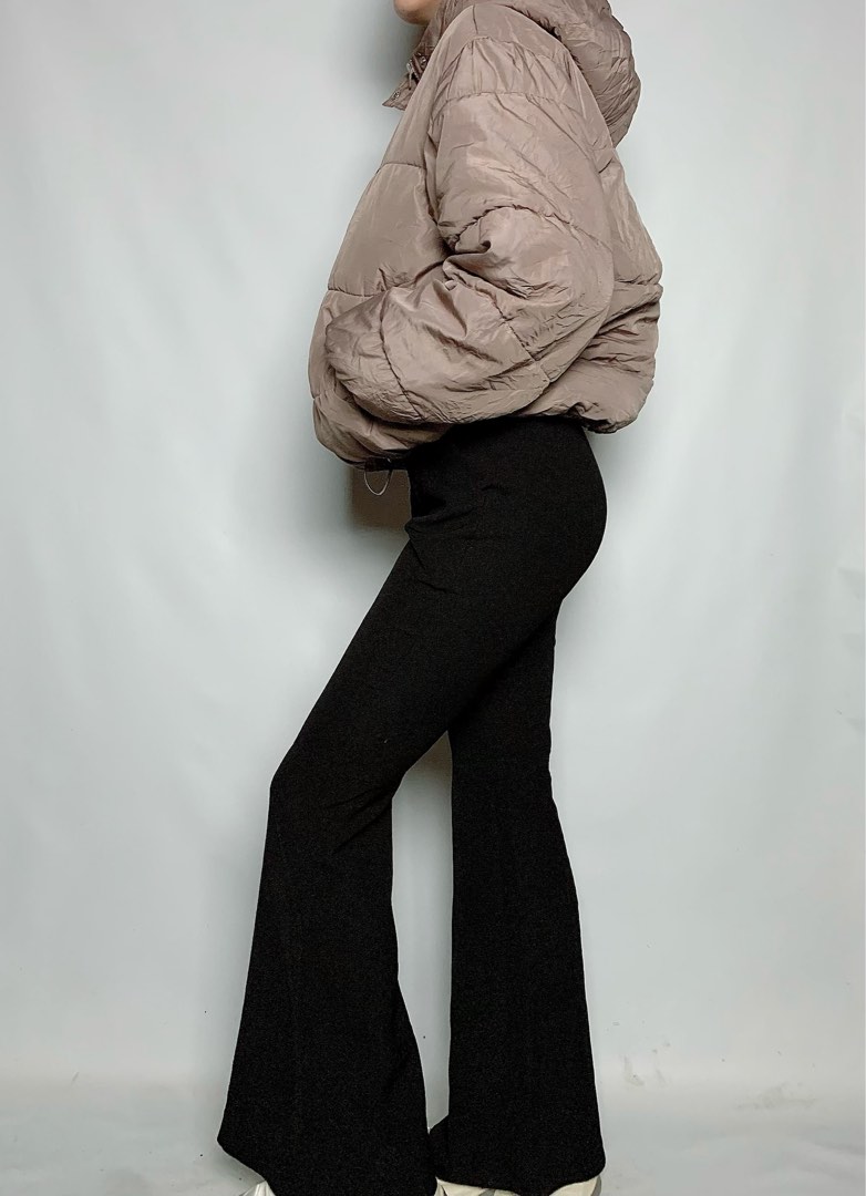 (RESERVED) Mauve puff jacket, Crop puffer jacket, Oversized puffer ...