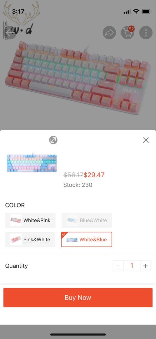 Mechanical Keyboard BAJEAL K100 Two-Color Keyboard 87Key USB Wired, Computers & Tech, Parts ...