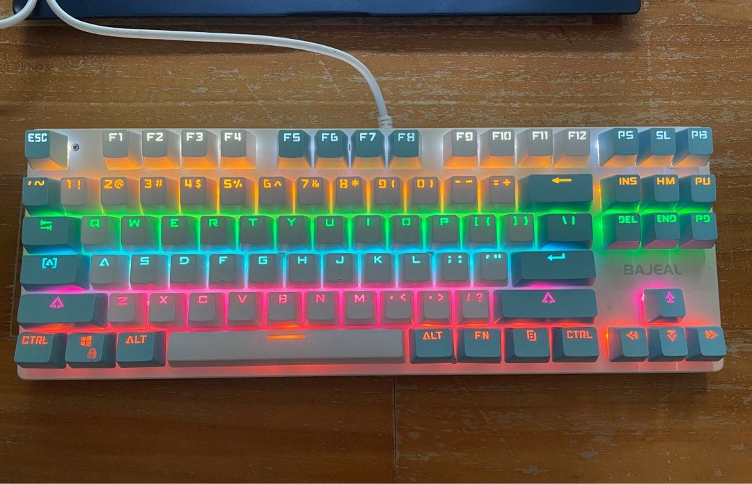 Mechanical Keyboard BAJEAL K100 Two-Color Keyboard 87Key USB Wired, Computers & Tech, Parts ...