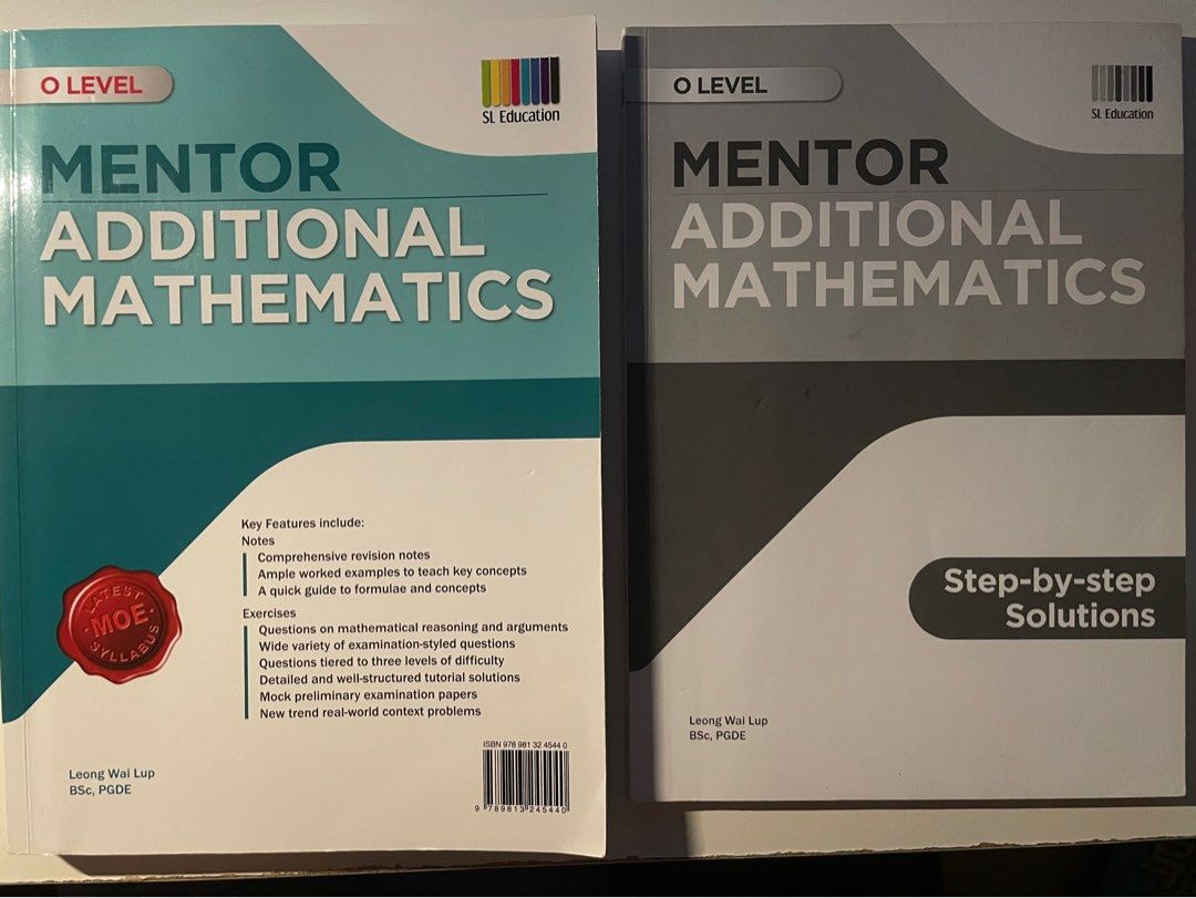 Mentor O Levels Additional Mathematics Sec 3 4 Hobbies Toys Books
