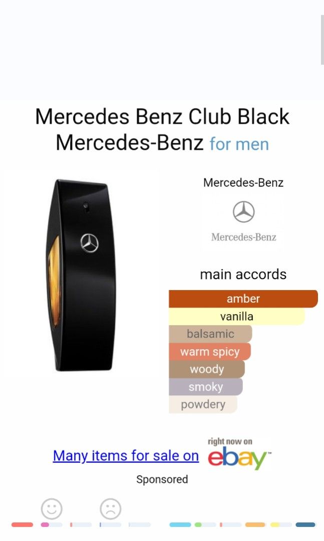 Mercedes Benz Club Black For Men 100ml by MERCEDES-BENZ Original Tester ...