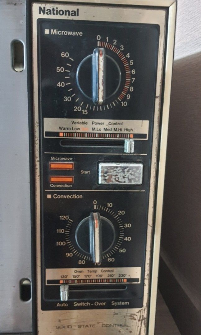 Microwave Oven Merk National, Antik, Furnitur di Carousell