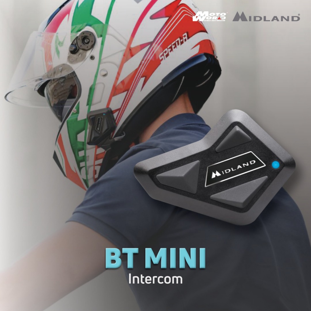 Midland BT Mini Intercom Helmet Bluetooth , Motorcycles, Motorcycle ...