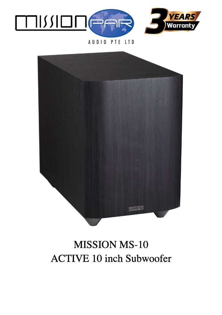 MISSION MS-10 ACTIVE 10 INCH SUBWOFER, Audio, Soundbars, Speakers ...