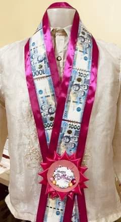 Money Garland Lei and Sash on Carousell