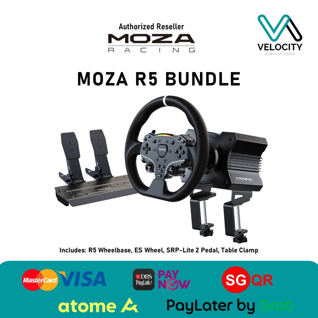 Moza R5 Bundle - Moza Racing, Video Gaming, Gaming Accessories ...