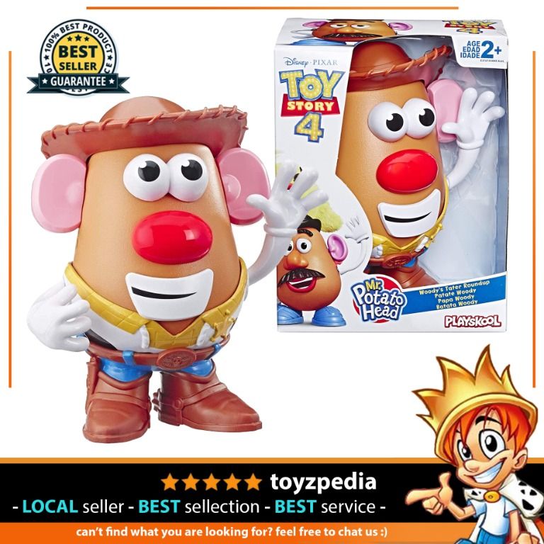 Mr Potato Head Disney/Pixar Toy Story 4 Woody's Tater Roundup Figure ...