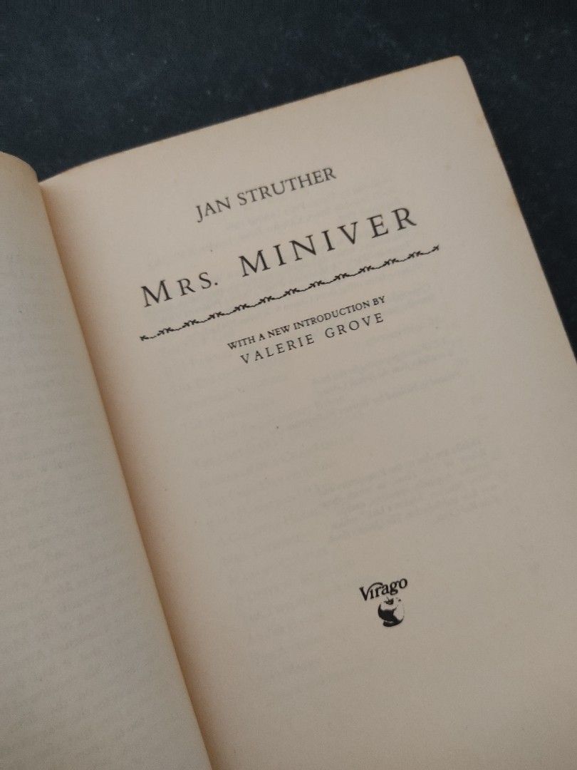 Mrs Miniver by Jan Struther (Virago Modern Classics), Hobbies & Toys ...