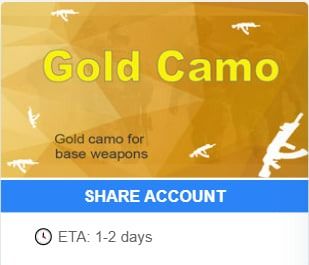 MW2/WZ2 Warzone 2 Modern Warfare 2 CAMO BOOSTING SERVICES gold/plat ...