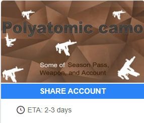 MW2/WZ2 Warzone 2 Modern Warfare 2 CAMO BOOSTING SERVICES gold/plat ...