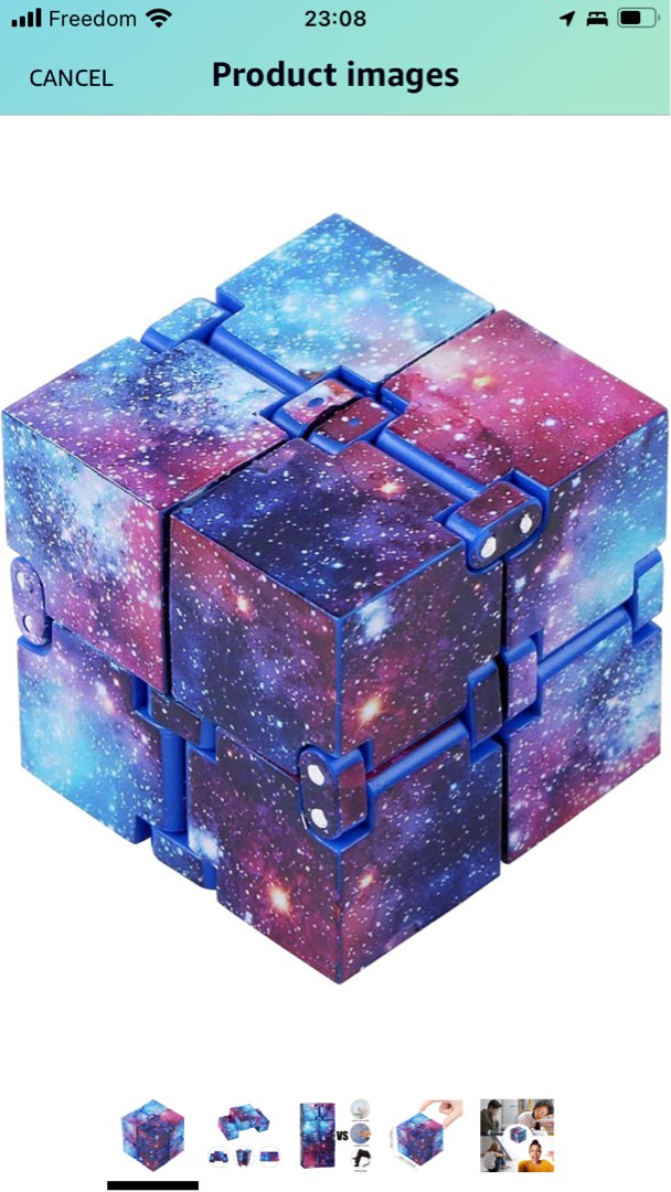New Infinity Cube Fidget Toy, Stress and Anxiety Relief, Fidget Blocks ...
