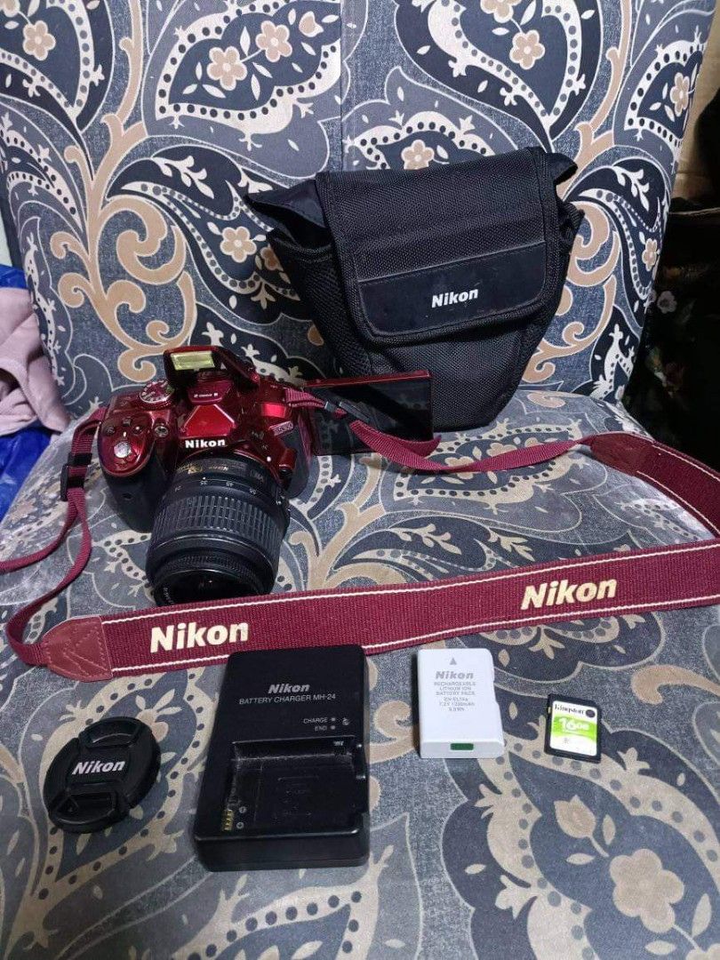 Nikon d5300 Red edition Wifi Flipscreen DSLR Camera For U, Photography ...