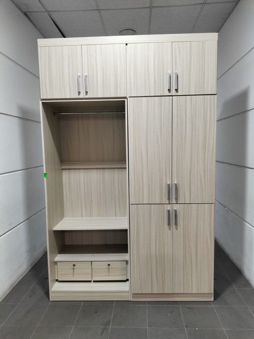 NORIZ II Wardrobe in WHITE WASH, Furniture & Home Living, Furniture ...