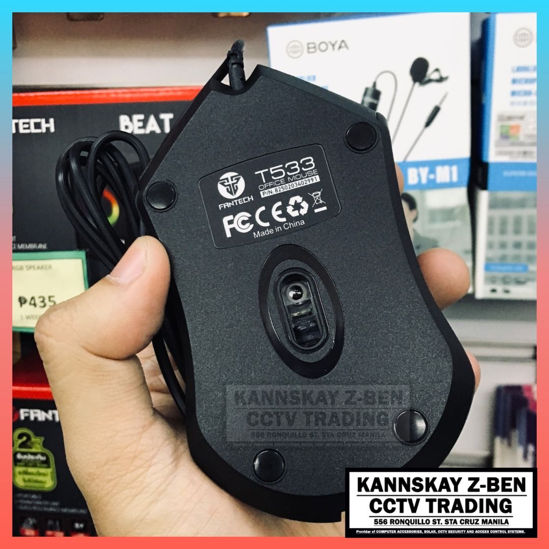 Fantech T533 Wired Office Mouse Premium Office Mouse for Laptop and PC - Black on Carousell