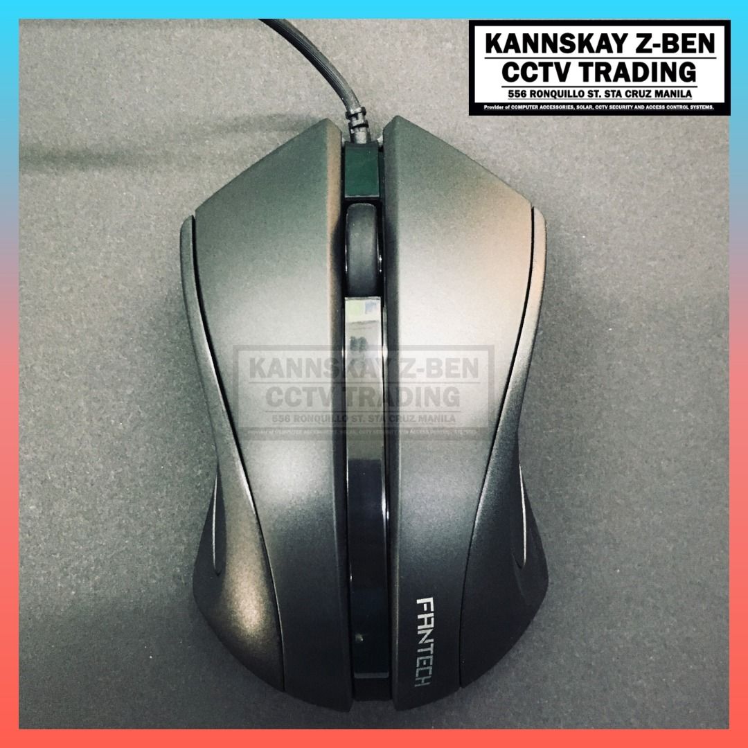 Fantech T533 Wired Office Mouse Premium Office Mouse for Laptop and PC - Black on Carousell