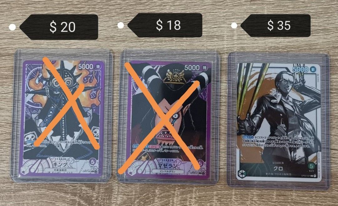 One Piece Cards TCG OP-01 to OP-03 AA Leader, Hobbies & Toys, Toys ...