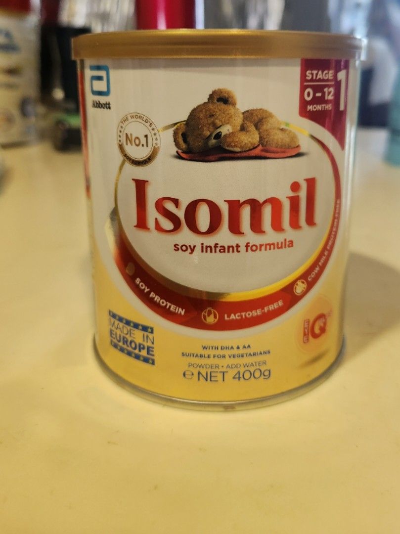 (Opened) Isomil soy formula stage 1, Babies & Kids, Nursing & Feeding ...