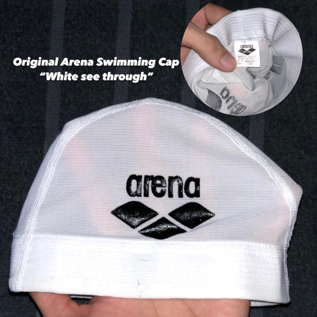 Original Arena Swimming Cap “white mesh-like”, Men's Fashion, Watches ...