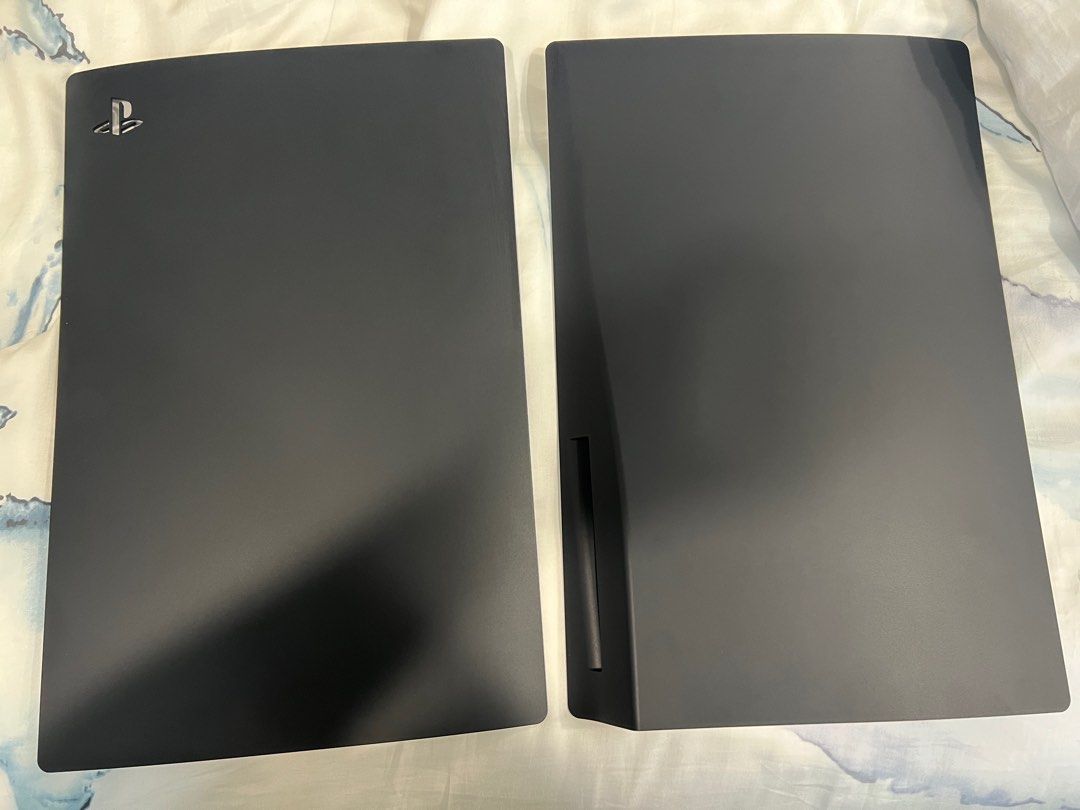 PS5 Console Cover (Midnight Black) Original, Video Gaming, Gaming ...