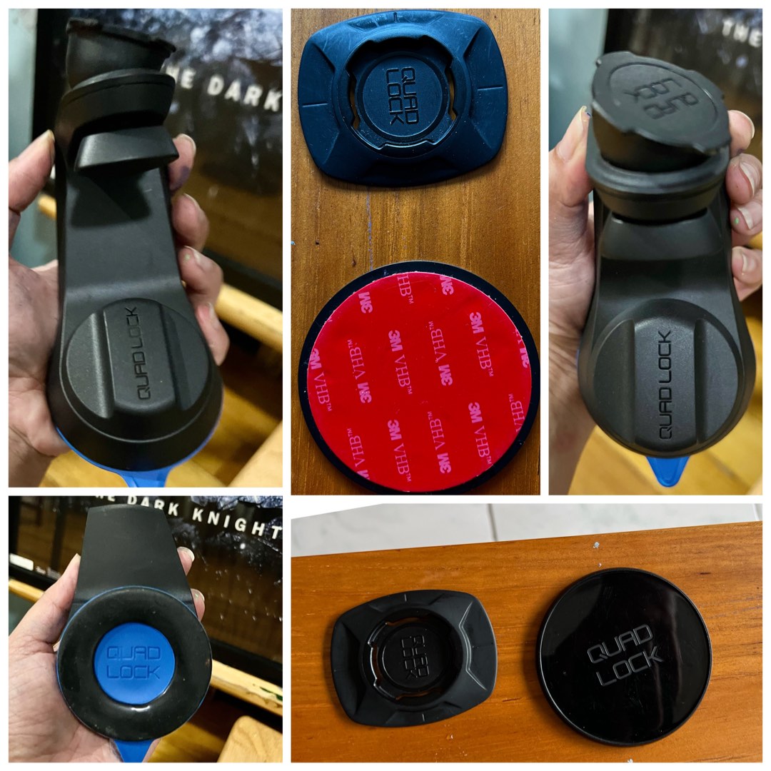 Original Quad lock Car Mount V5 with NEW Adhesive Dash pad + universal ...