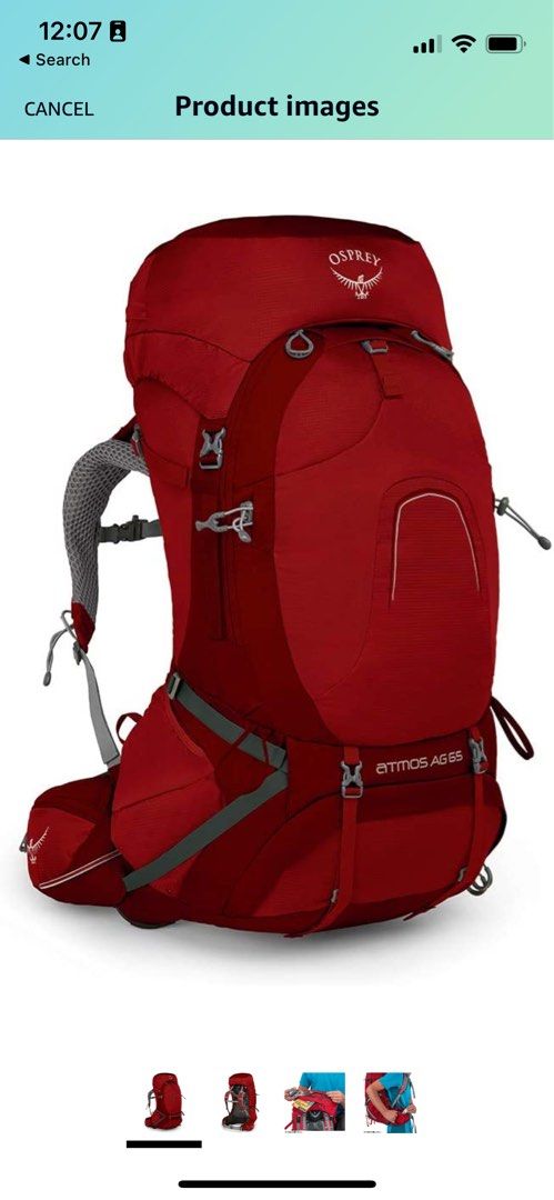 Osprey Atmos 50L AG backpack, 運動產品, 行山及露營 - Carousell
