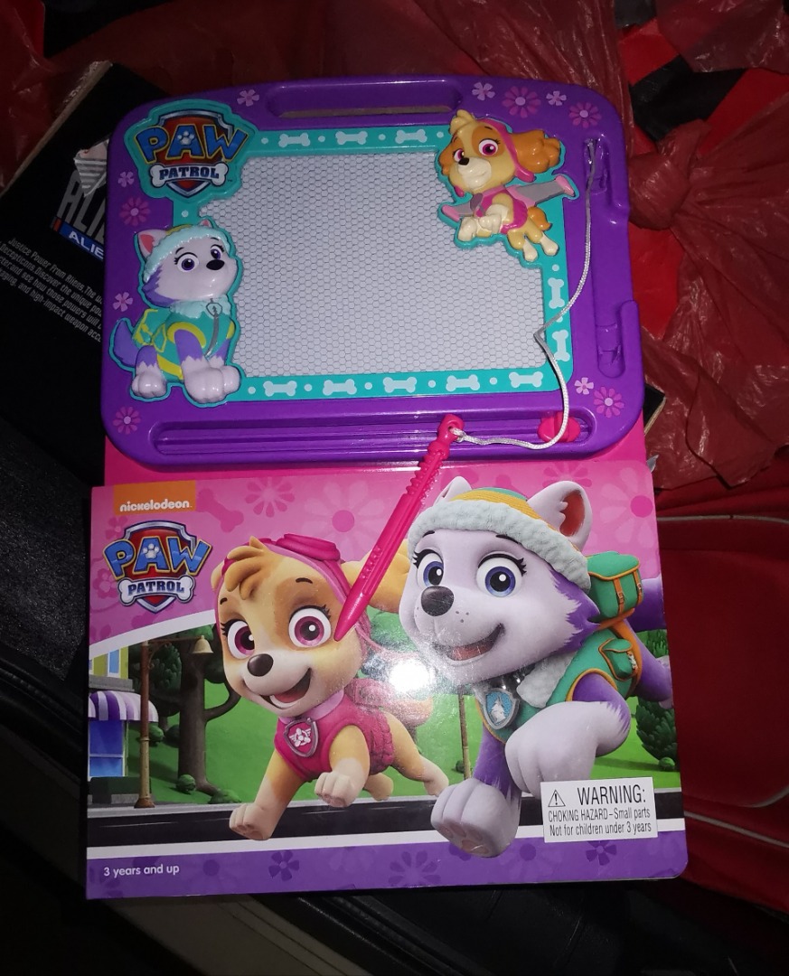 Paw patrol children's book , with drawing writing board ,pen, Hobbies ...