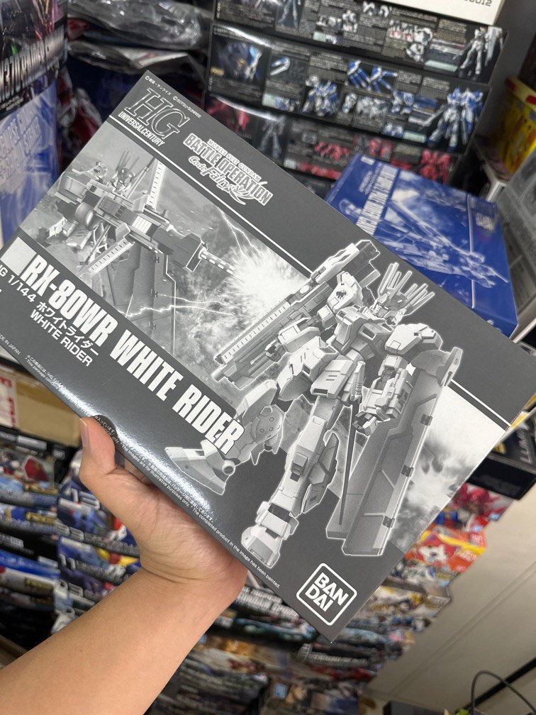 Pbandai HG White rider gundam, Hobbies & Toys, Toys & Games on Carousell