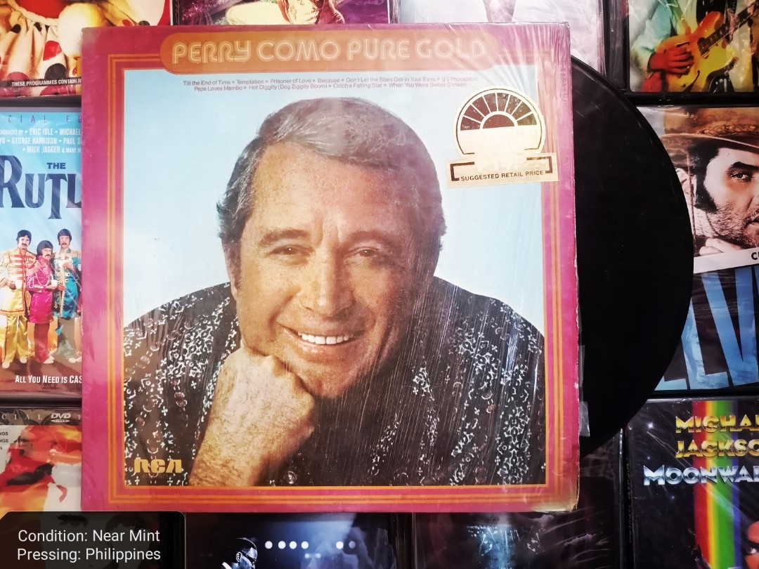 Perry Como Pure Gold Vinyl Record Original Vinyl Records Vinyls Plaka ...