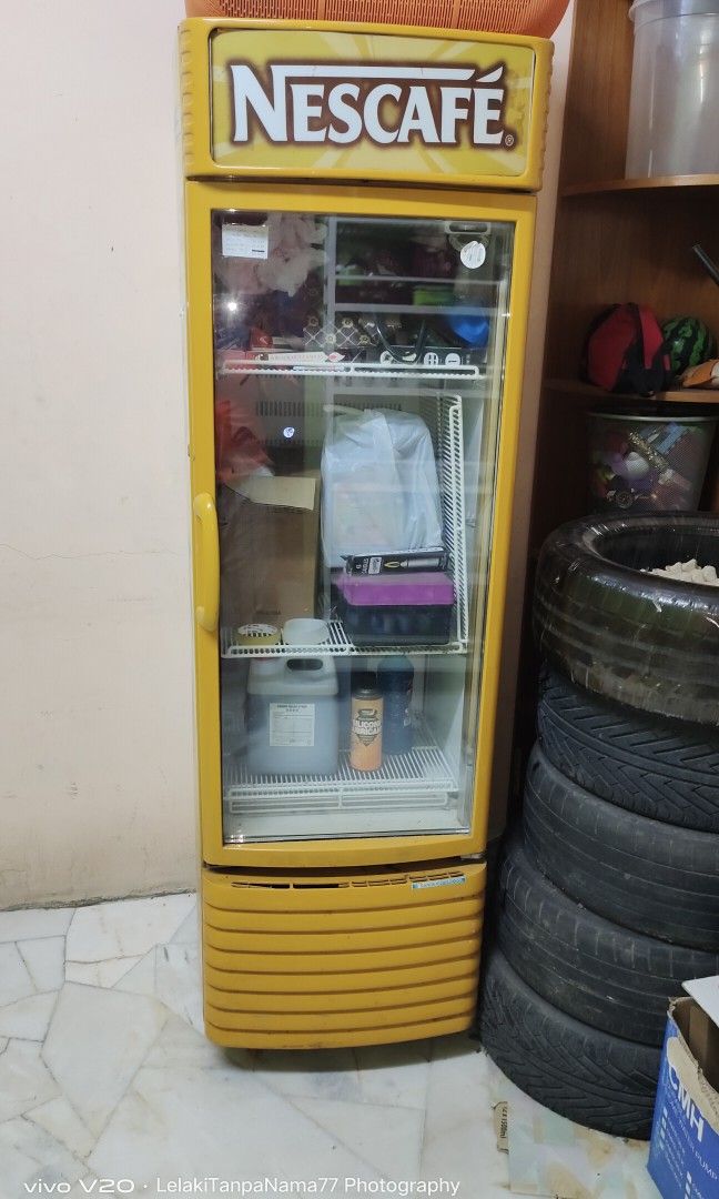 peti sejuk nescafe chiller, Furniture & Home Living, Outdoor Furniture ...