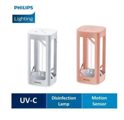 Philips UV-C Disinfection Desk Lamp - Disinfect surfaces, objects. Inactivate bacteria | Motion ...