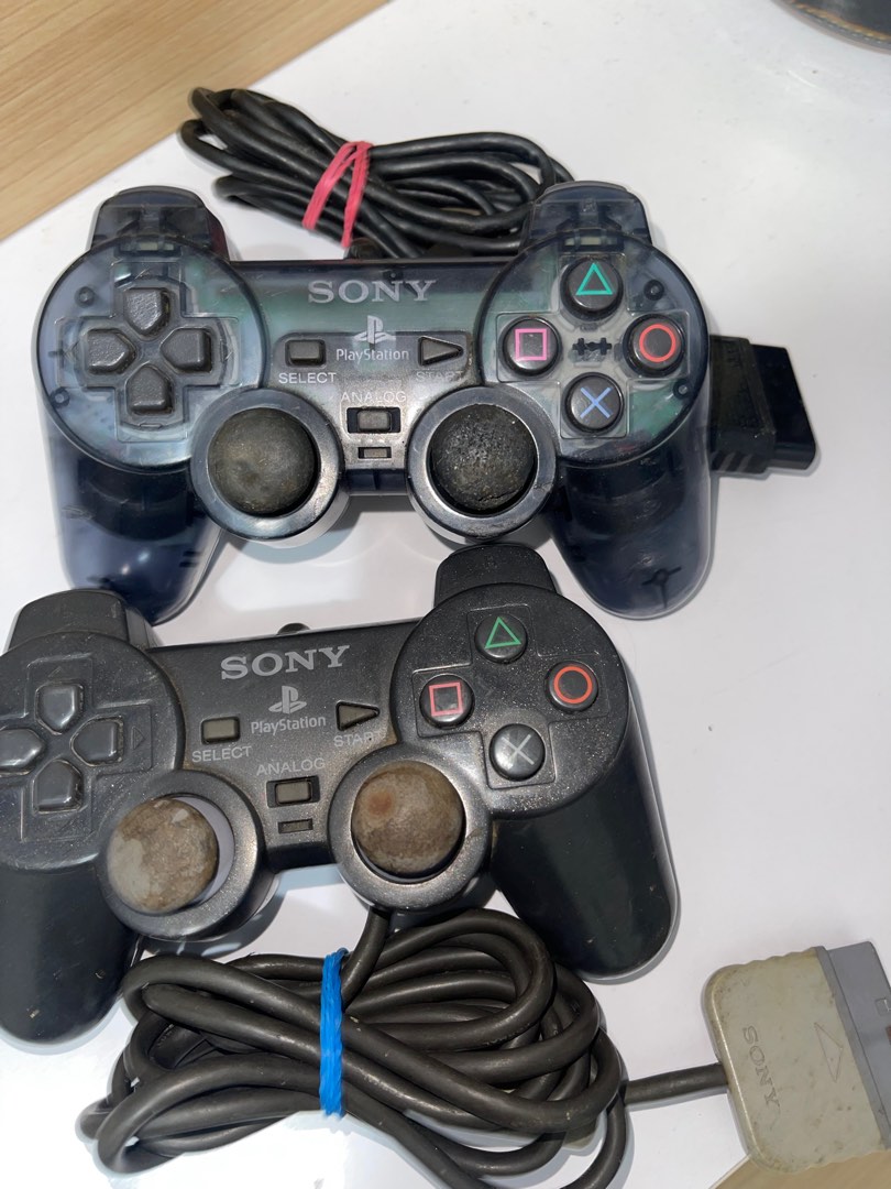 PlayStation 2 PS2 Dual Shock 2 DS2 controller bundle UNTESTED, Video ...