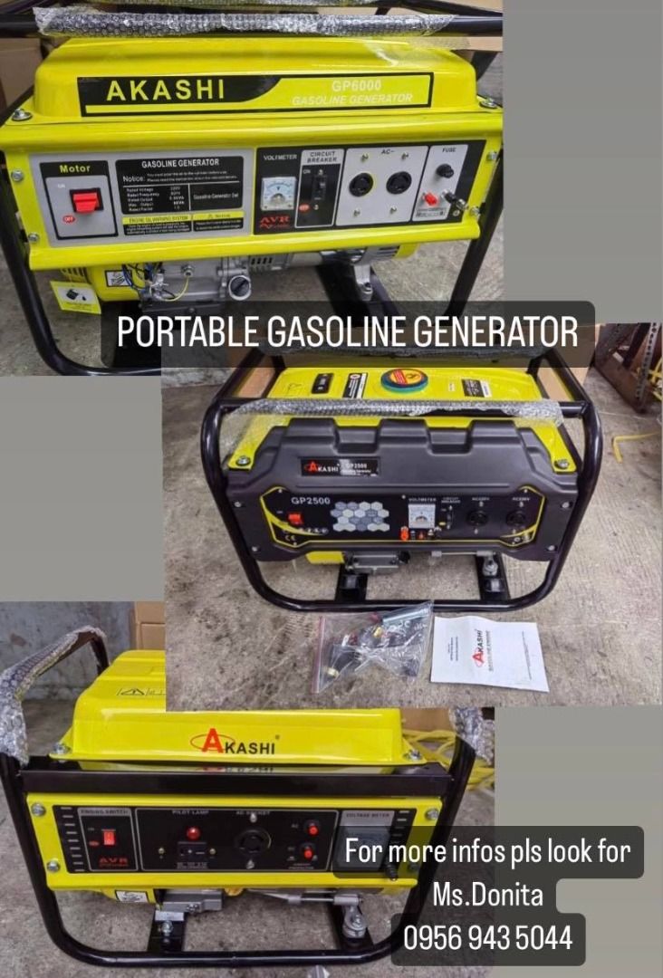 PORTABLE GASOLINE GENERATOR, Commercial & Industrial, Industrial ...
