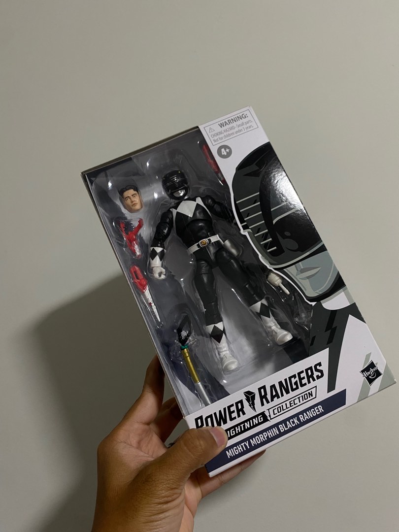 Power Rangers Lightning Collection Figure Mighty Morphin Black Ranger ...