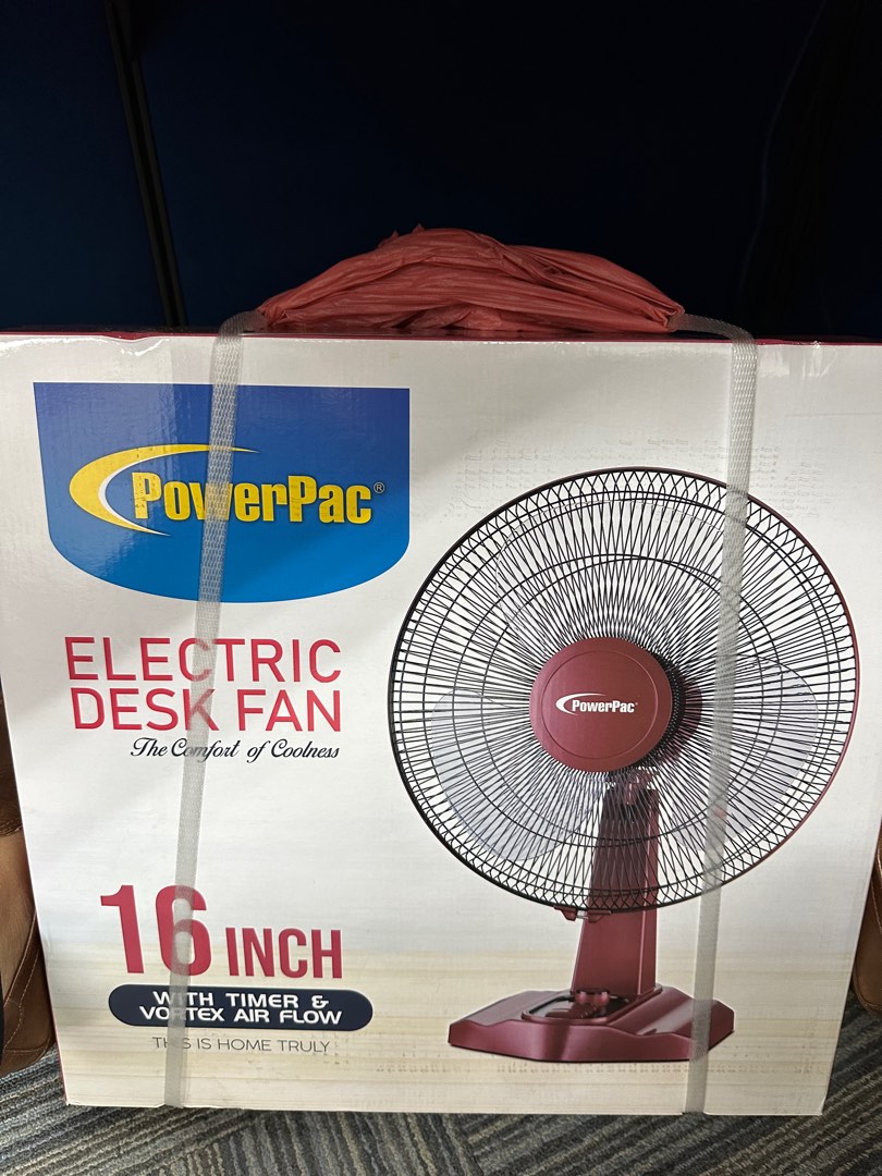 PowerPac, Fan, Portable Fan, Desk fan, 16 inch (PPTF16), Furniture ...