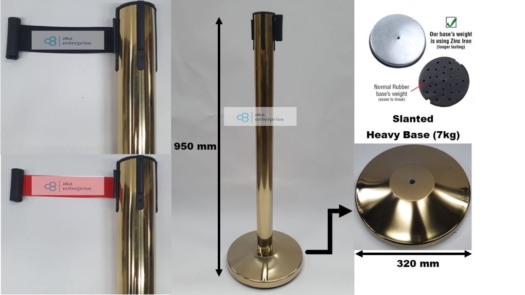 Premium Retractable Gold Pole, Furniture & Home Living, Security ...