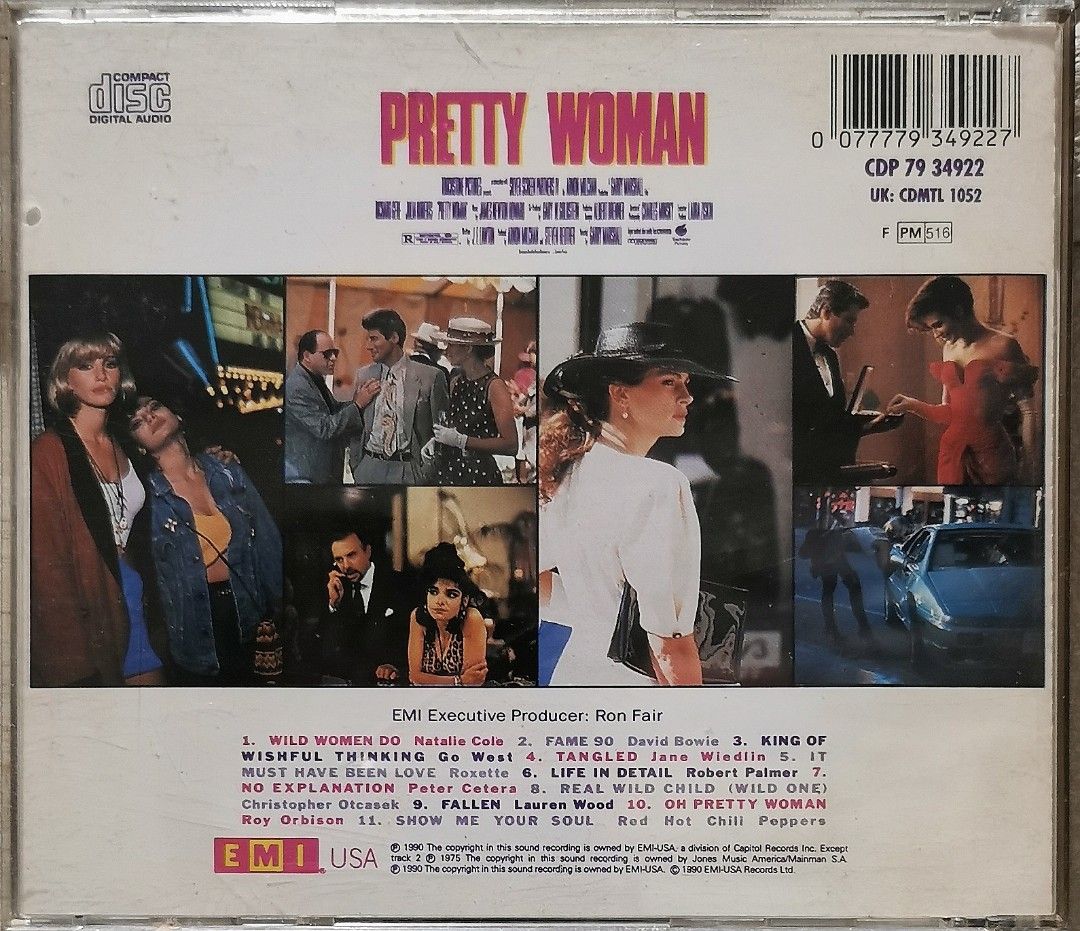 PRETTY WOMAN - OST 1990 EMI-USA CD IN GOOD CONDITIONS, Hobbies & Toys ...