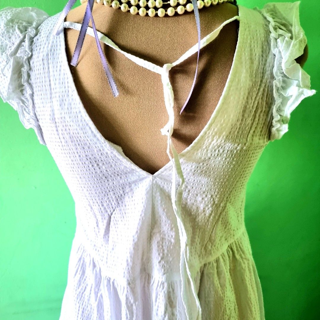 PRIMARK WHITE DRESS XS-S on Carousell