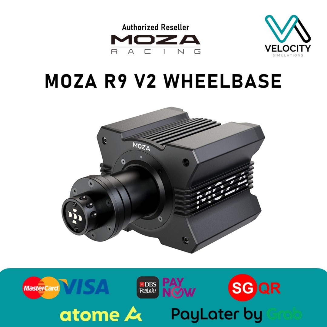 MOZA R9 V2 Wheelbase - Moza Racing, Video Gaming, Gaming Accessories, Controllers on Carousell