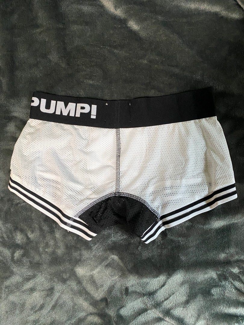 Pump white mesh briefs, Men's Fashion, Bottoms, New Underwear on Carousell