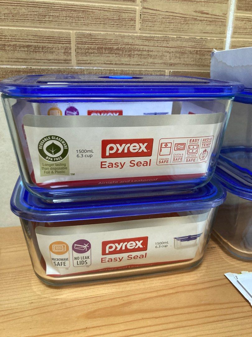 Pyrex Food Storage Easy Seal 1500ml, Furniture & Home Living ...