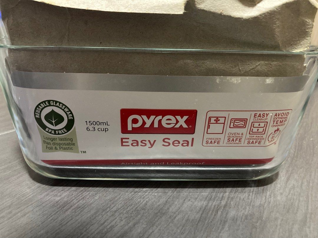Pyrex Food Storage Easy Seal 1500ml, Furniture & Home Living ...