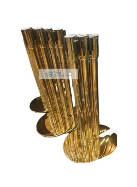 Queue Pole | Premium | Retractable | Stackable | Gold, Furniture & Home ...